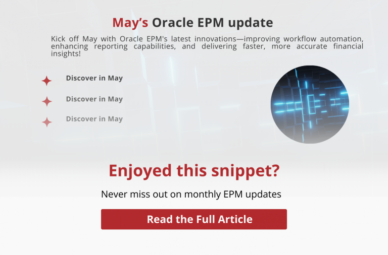 EPM updates - GK | Oracle EPM Specialists