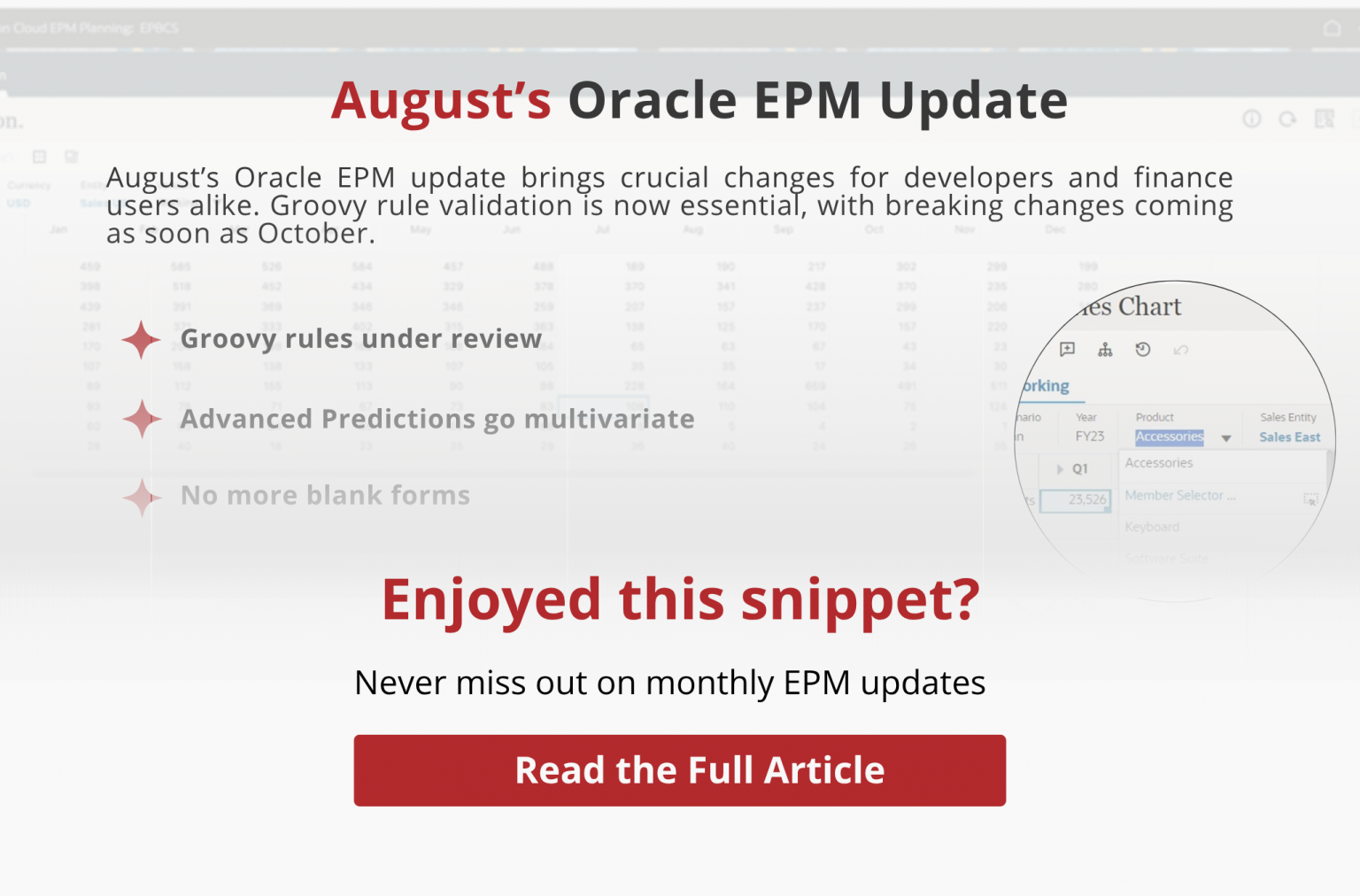 EPM updates - GK | Oracle EPM Specialists
